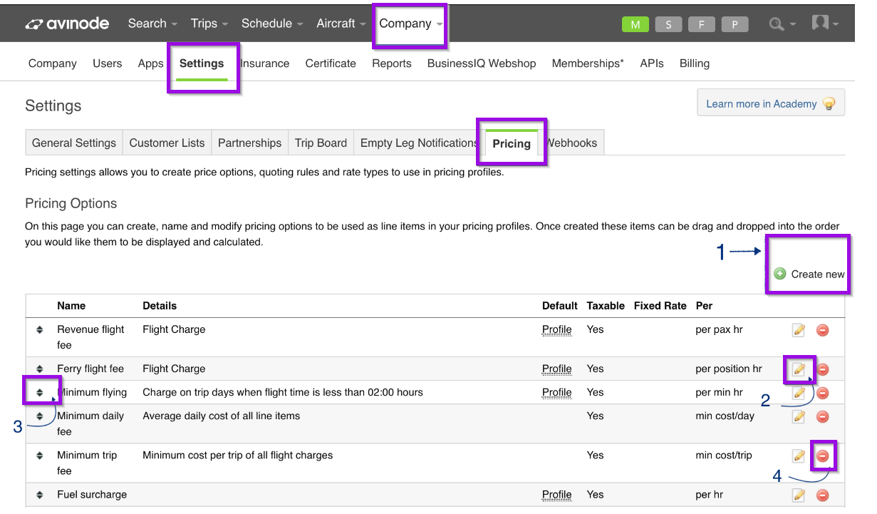 How to Create New Line Items in Pricing Profile – Avinode Group How to Create New Line Items in Pricing Profile – Avinode Group