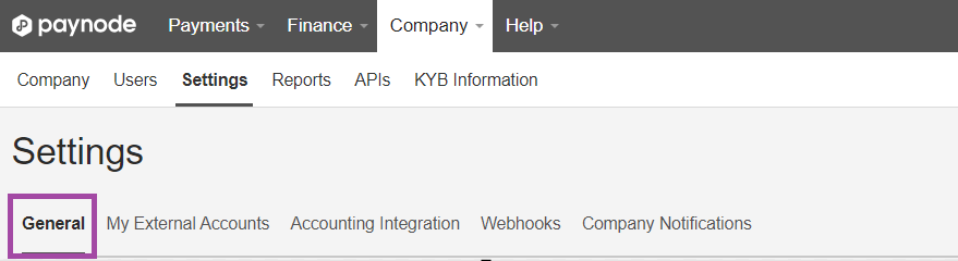 Paynode payment settings 🔗 – Avinode Group