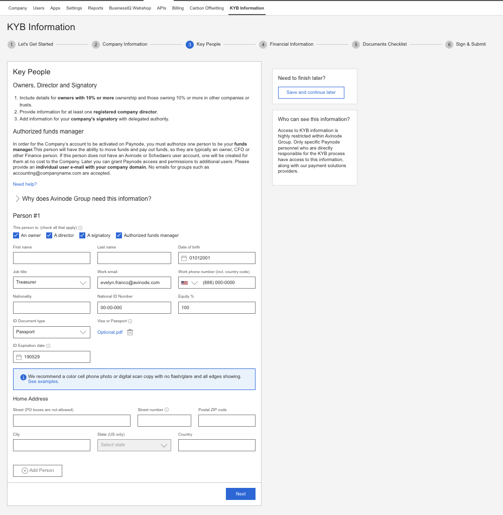 KYB information form – Avinode Group KYB information form – Avinode Group